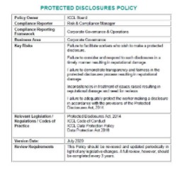 Protected Disclosures